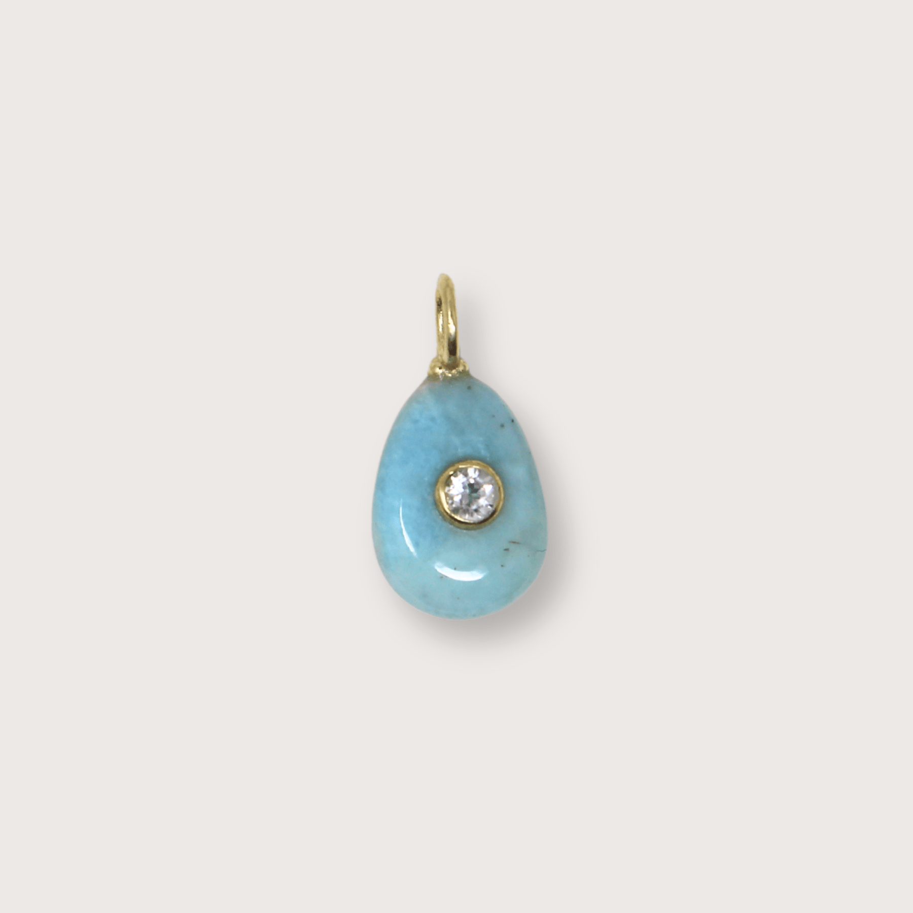 Larimar Drop Small – LAURA CANTU JEWELRY